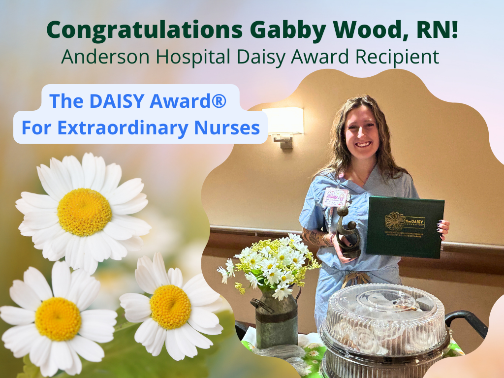 Gabby Wood, RN, Wins Daisy Award | Anderson Hospital